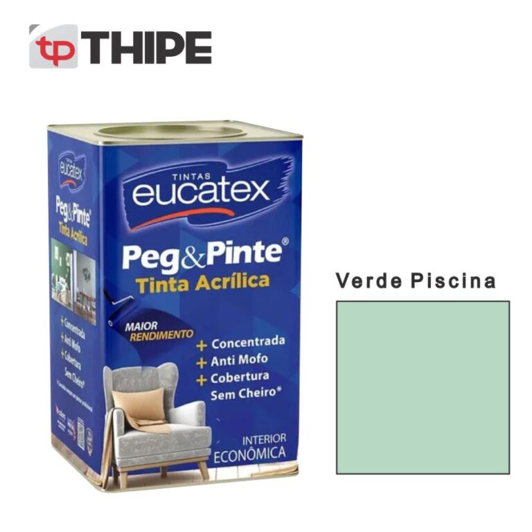 Tinta Eucatex Peg & Pinte 18L – Verde Piscina – THIPE