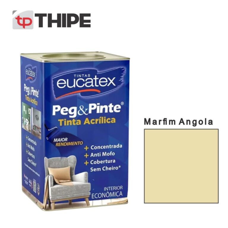 Tinta Eucatex Peg & Pinte 18L – Marfim Angola – THIPE